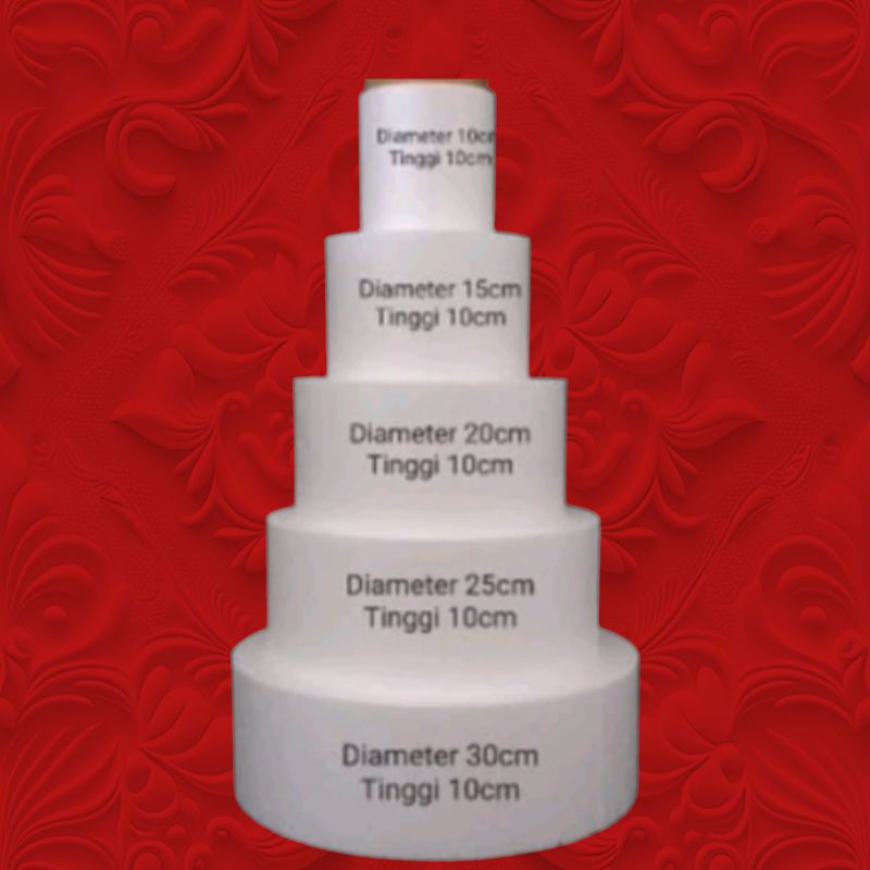 Jual Dummy cake 5 susun tinggi 50cm ukuran sesuai foto produk | Shopee ...