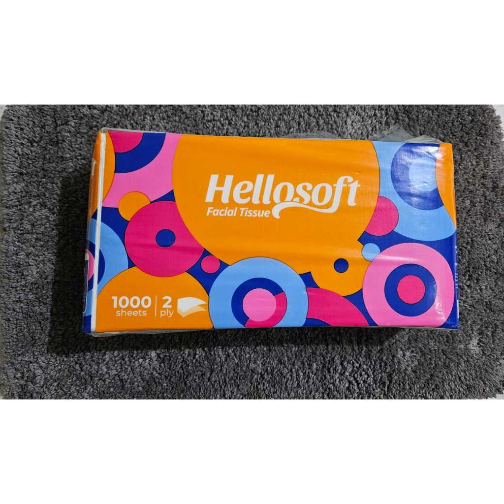 Jual Hellosoft Facial Tissue 1000 Sheets 2 ply | Shopee Indonesia