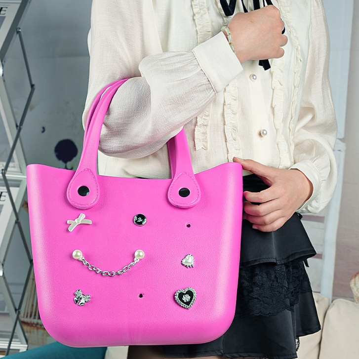 Jual TAS WANITA CROCS EVA TOTEBAG / HANDBAG CROCS FREE JIBBITZ | Shopee ...