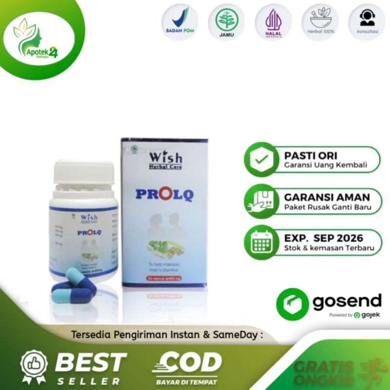 Jual WISH PROLQ KAPSUL - MULTIVITAMIN PRIA ISI 30 KAPSUL | Shopee Indonesia