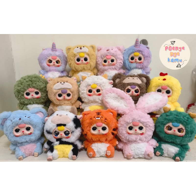 Jual [ORIGINAL PO] Baby Three Zodiac Vinyl Plush Blind Box/Unsealed ...