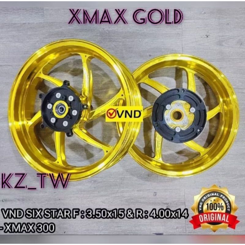 Jual VELG VND SIXSTAR V2 XMAX , 350X15 / 400X14 SIX STAR VND | Shopee ...