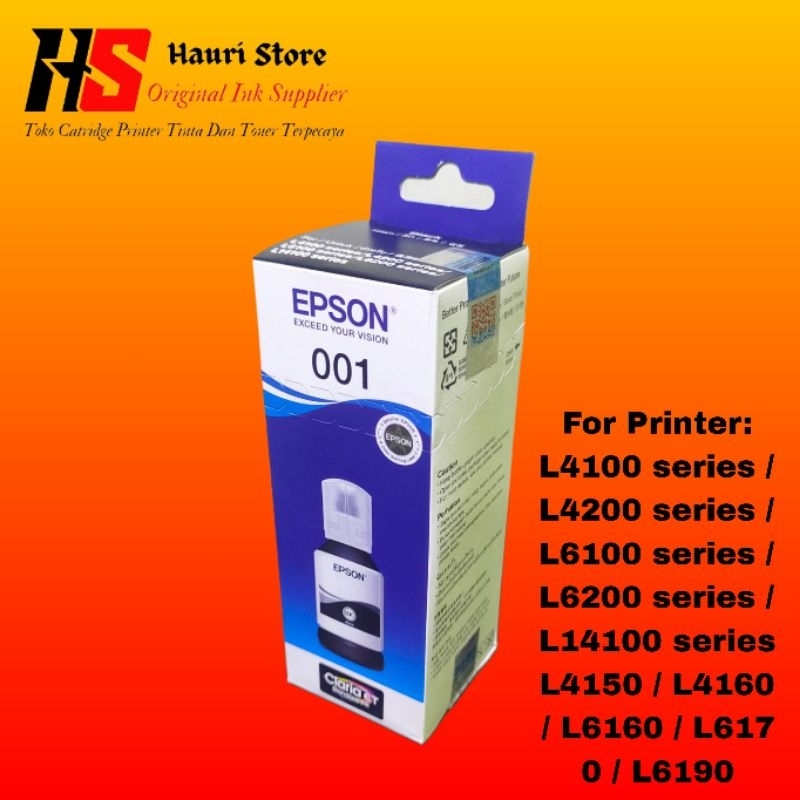 Jual Tinta Epson 001 Black Original For Printer Epson L4100 series ...