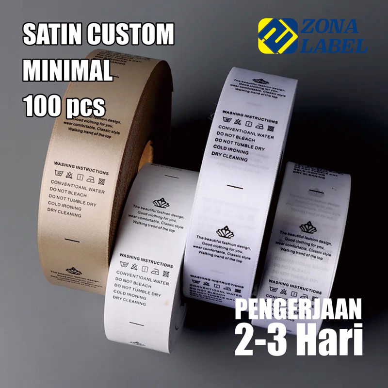 Jual 100 pcs Label leher satin | label buat dipundak | Shopee Indonesia