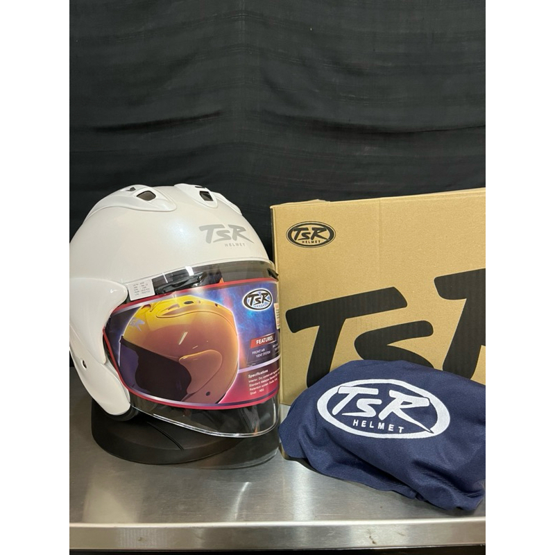 Jual ORIGINAL HELM TSR VZRAM GLASS WHITE (FREE STIKER SET) | Shopee ...