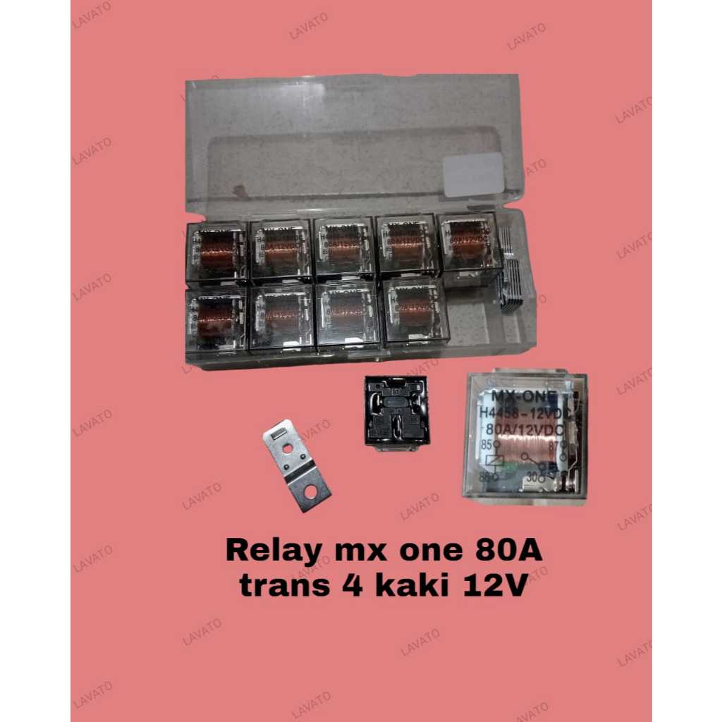 Jual Relay MX One Trans kaki 4 12V 80A | Shopee Indonesia