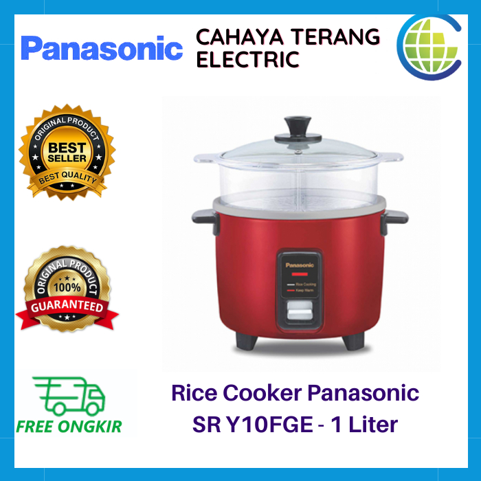 Jual Panasonic Rice Cooker 1 Liter SR-Y10FGE Steamer Magic Com Penanak ...