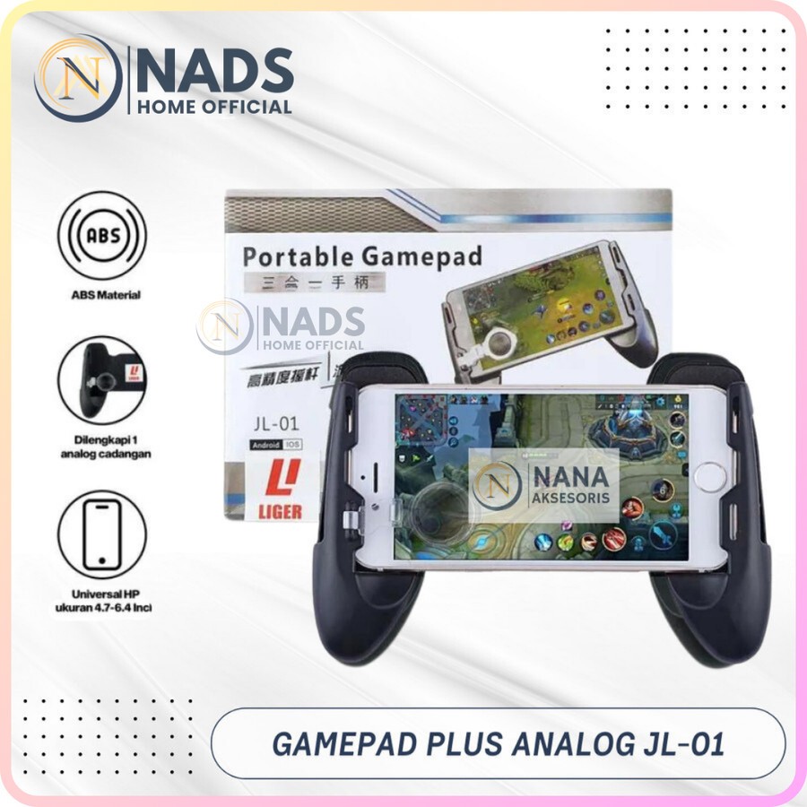Jual Gamepad Plus Analog Joystick JL-01 Handle Game PUBG MOBA ML ...