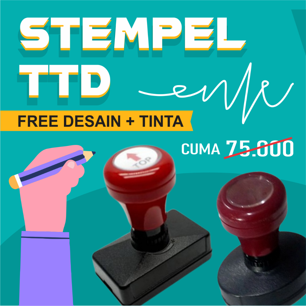 Jual [EXPRESS] Stempel Flash Otomatis TTD Tanda Tangan - Tanpa Bantalan Tinta - High Quality ...