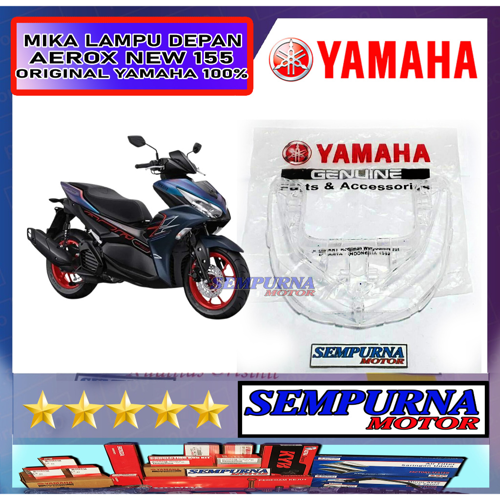 Jual 100% Original STANLEY Mika Lampu Depan Aerox New 155 BBP Produk ...