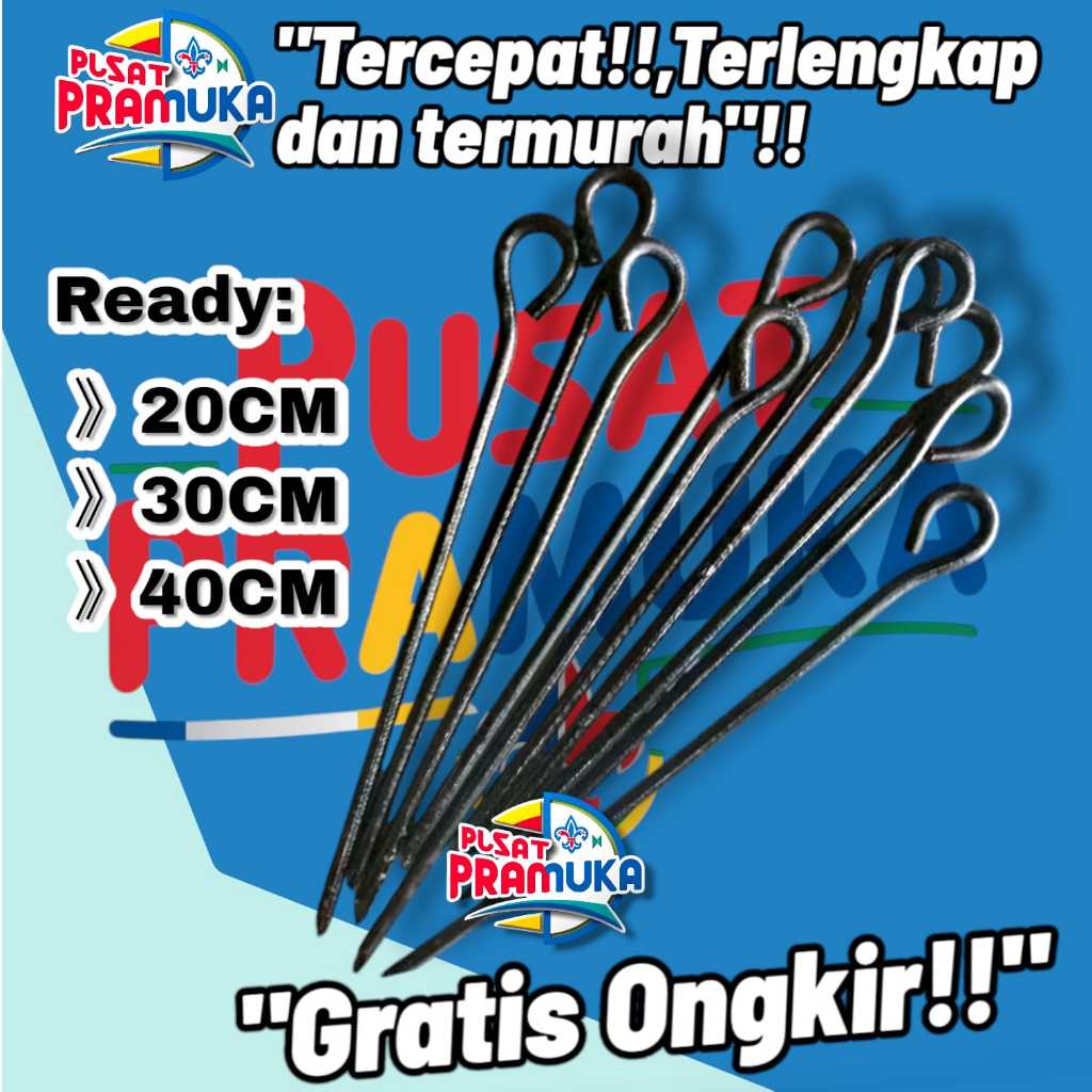 Jual Pasak patok besi tenda camping jumbo panjang | Shopee Indonesia