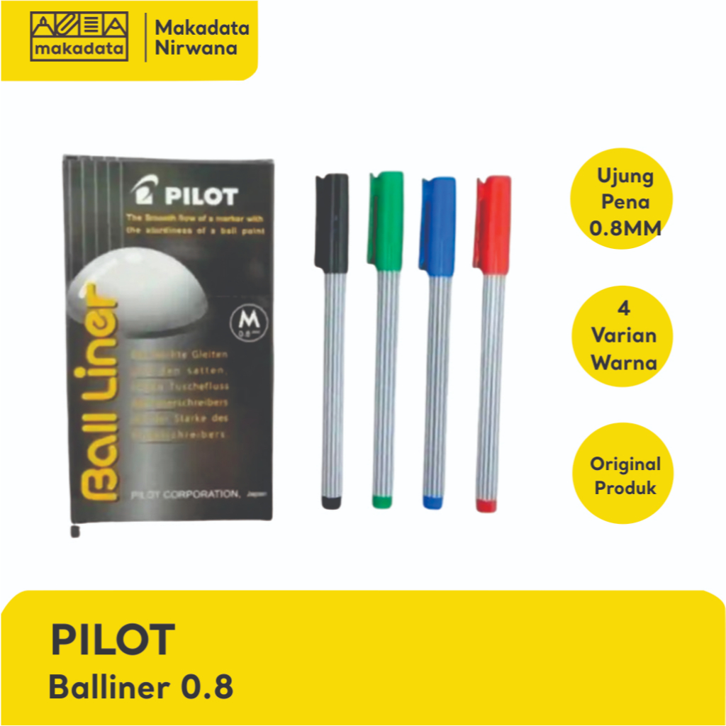 Jual PILOT PULPEN/BOLLPOINT/PULPEN BALLINER (1 PCS) | Shopee Indonesia