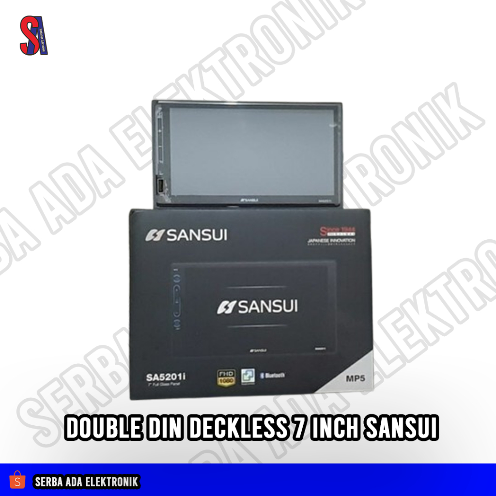 Jual Head Unit Double Din Deckless 7 inch SANSUI SA5201i MP5 Carplay ...