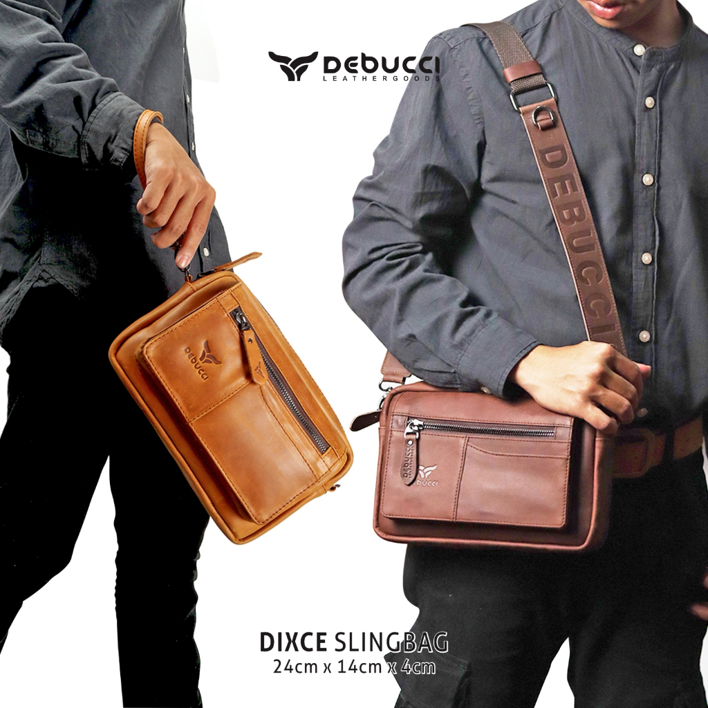 Jual Debucci Leather goods - Dixce Handbag/Tas Slempang Pria Kulit Asli ...