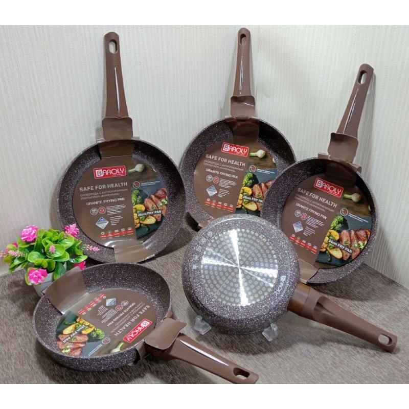 Jual Teflon/Frypan Baroly bahan granite, bisa untuk kompor gas, kompor ...
