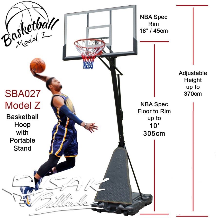Jual Portable Basketball Hoop Z - Rim Bola Basket Ring Outdoor Indoor ...
