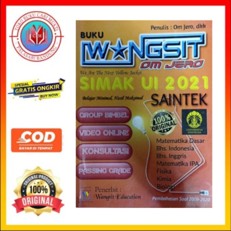 Jual BUKU BEKAS - WANGSIT OM JERO SIMAK UI 2021 SAINTEK | Shopee Indonesia