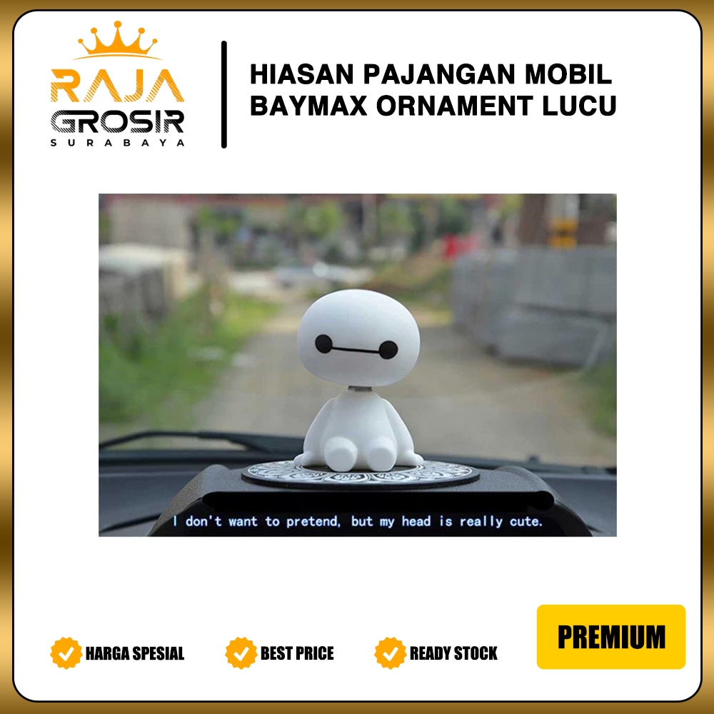 Jual Boneka Baymax Robot Kepala Goyang Lucu Ornamen Pajangan Mainan ...