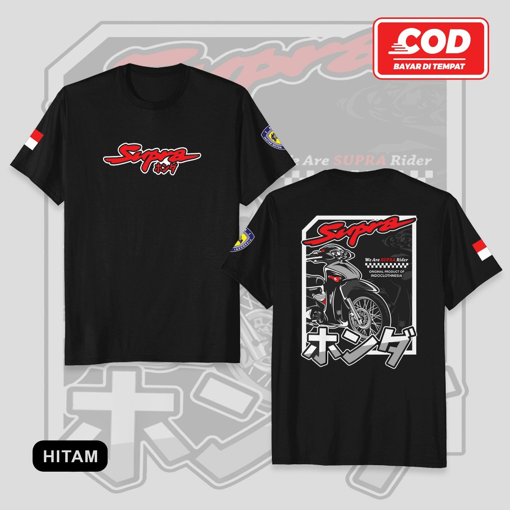 Jual Kaos Distro Motif HONDA SUPRA X 125 Kaos MOTOR Viral Terbaru Baju ...