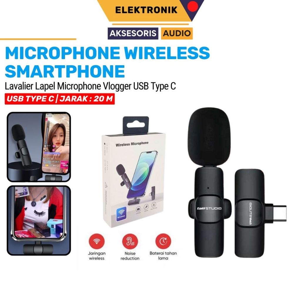 Jual Mikrofon Wireless Android Smartphone USB Type C Live Streaming ...