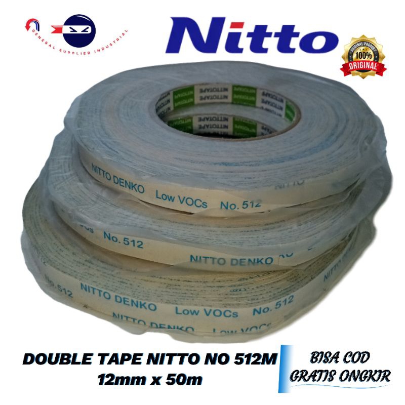 Jual DOUBLE TAPE NITTO NO 512m | DOUBLE TAPE NITTO NO 512m | DOUBLE TAPE NITTO | DOUBLE TAPE ...