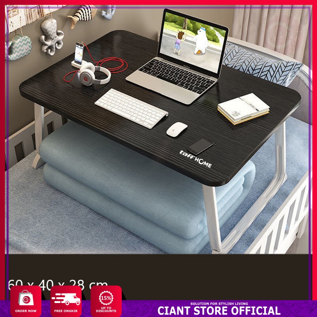 Jual MEJA LIPAT LAPTOP FOLDABLE BED KASUR KEYBOARD HP KAYU BESI ALAT ...