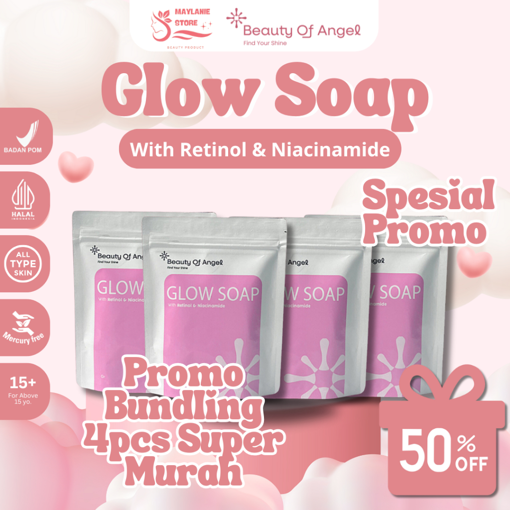 Jual [1 Box Isi 4 Pcs] Glow Soap Sabun Pemutih Wajah Mengandung DNA Salmon & Collagen - Beauty ...