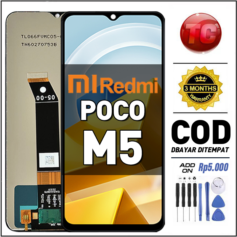 Jual LCD POCO M5 Original 100% Fullset Asli Ori Touchscreen Compatible For Glass Touch Screen ...