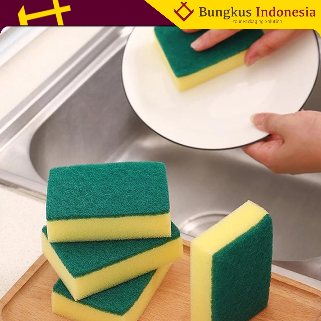 Jual SPONS CUCI PIRING DUA SISI ANTI GORES UNTUK DAPUR | Shopee Indonesia