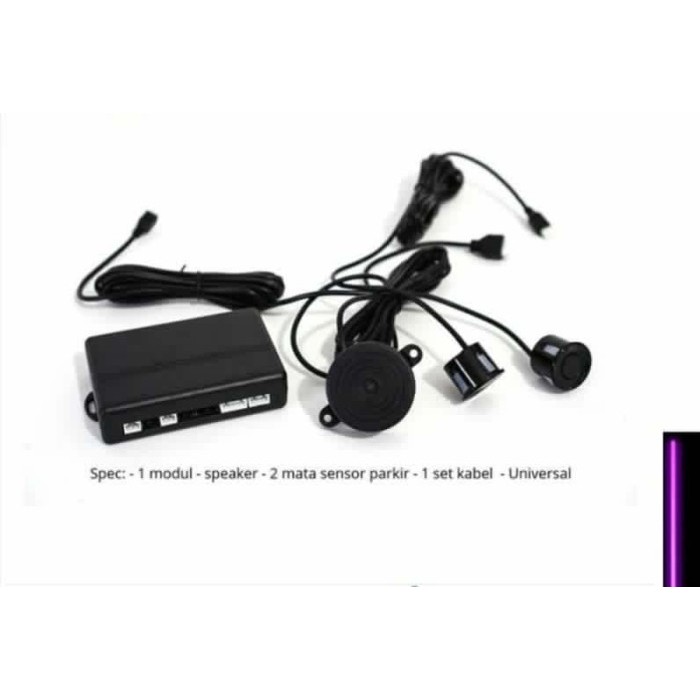 Jual Sensor Parkir Mundur Mobil Sensor 2 Titik High Quality Hitam ...