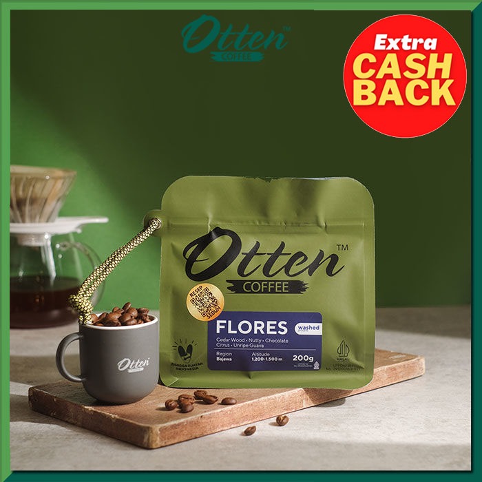 Jual Kopi Arabica Flores Bajawa 200g - Biji / Bubuk Single Origin Otten ...