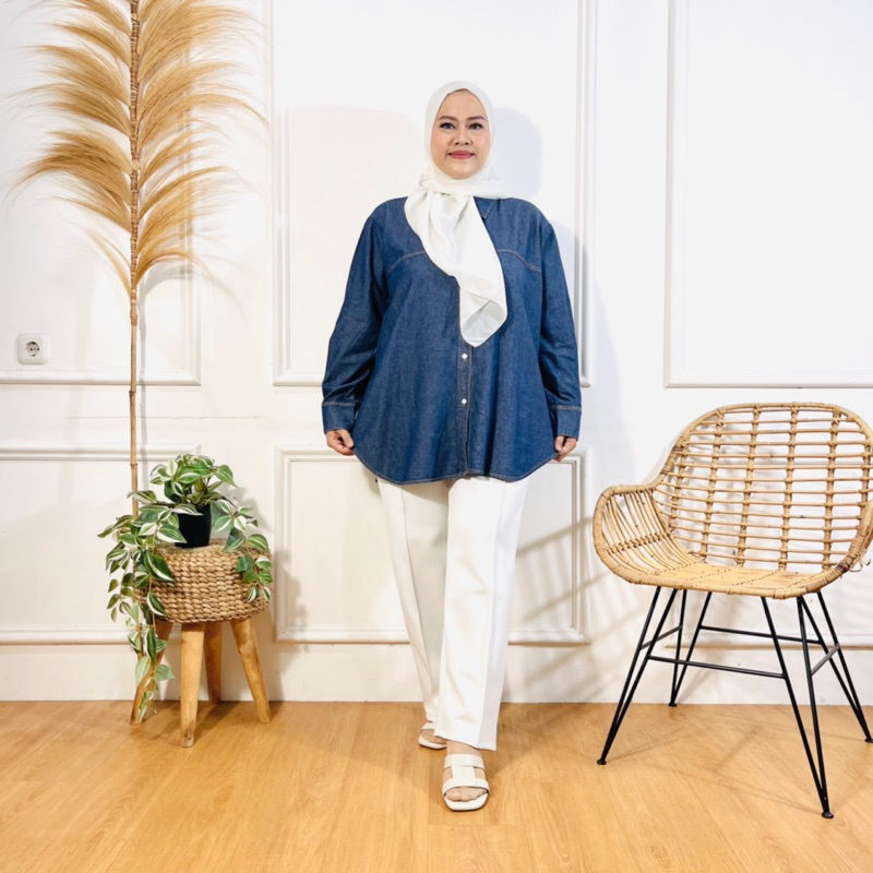 Jual Salmia Top(LD:140cm) Baju jumbo wanita - baju big size wanita - foryasa | Shopee Indonesia