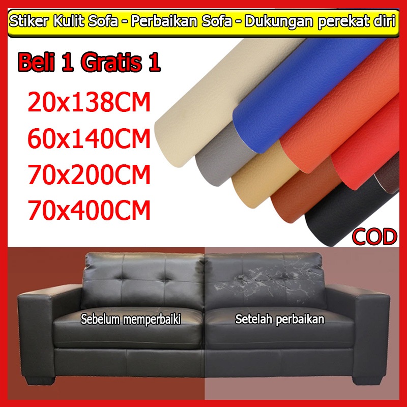Jual 【PU lem Sticker Kulit Sofa Beli 1 Gratis 1】COD PU 400CM*70CM/200CM ...