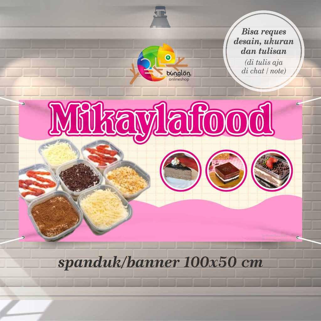 Jual Cetak Spanduk Banner Aneka Jajanan Manis | Shopee Indonesia