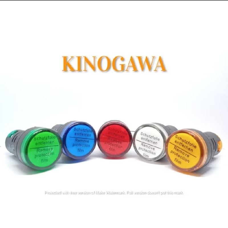 Jual Pilot Lamp LED / Indikator Panel / Lampu Panel KINOGAWA 220VAC ...