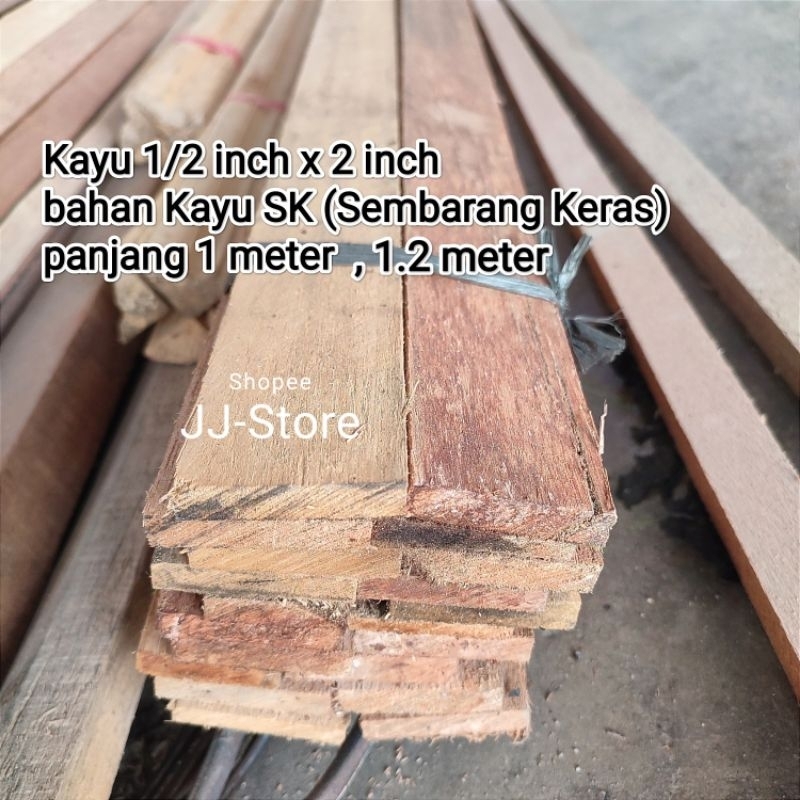 Jual KAYU 1/2 INCH X 2 INCH KAYU SEMBARANG KERAS | Shopee Indonesia