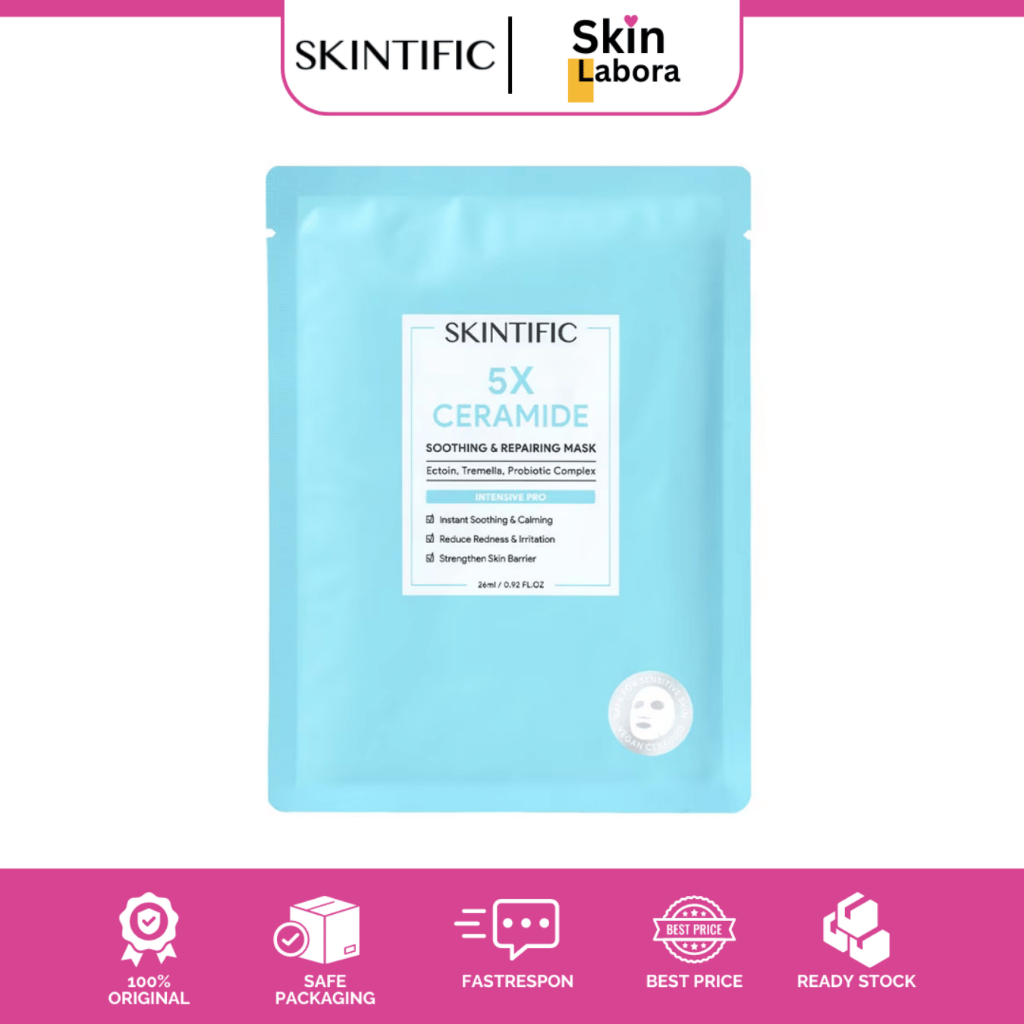Jual SKINTIFIC - Masker Wajah 5X Ceramide Soothing Mask | Shopee Indonesia
