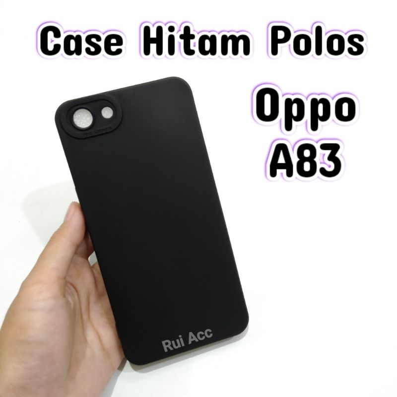 Jual Case Hitam Oppo A83 Softcase Polos Silikon HP Protection Black ...