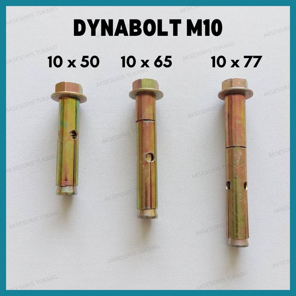 Jual Baut Dynabolt M10 Baut Beton 10x50 10x65 10x77 / Baut Tanam Tembok ...