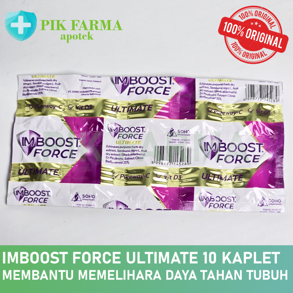Jual Imboost Force Ultimate - 1 Strip 10 @Tablet | Shopee Indonesia
