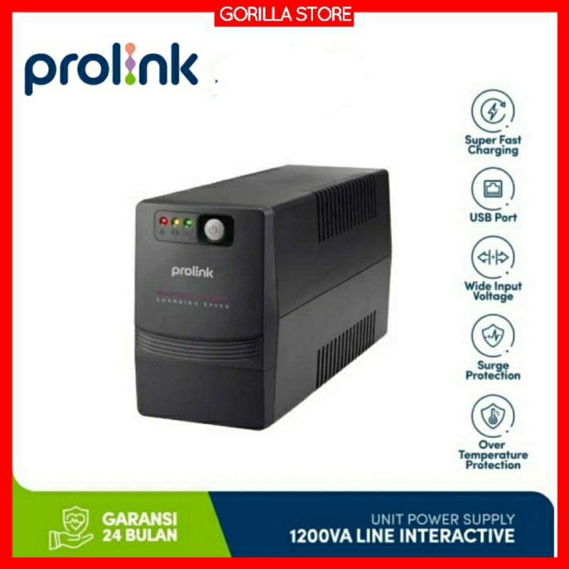Jual PROLINK UPS PRO1201SFCU Super Fast Charging Line Interactive ...