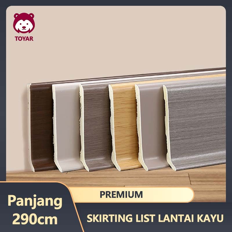 Jual SKIRTING LIST LANTAI KAYU LANTAI (290cm x 8/10 cm) / Plint PVC / Plint PVC Tinggi 10cm ...