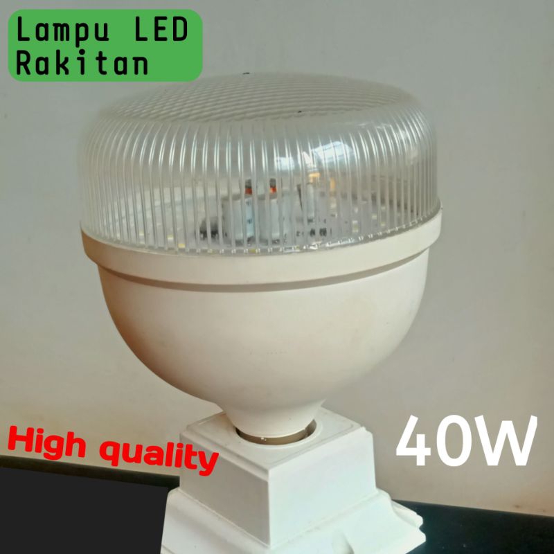 Jual lampu LED Rakitan 40 Watt mika transparan cahaya lebih tajam warna putih terang high ...