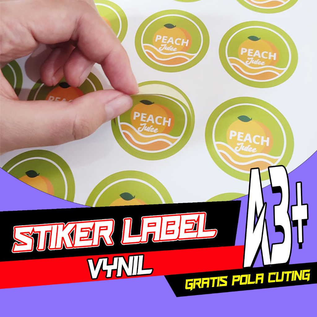 Jual Cetak Stiker A3 | Cetak Sticker Custom A3 VINYL | Stiker Label A3 ...
