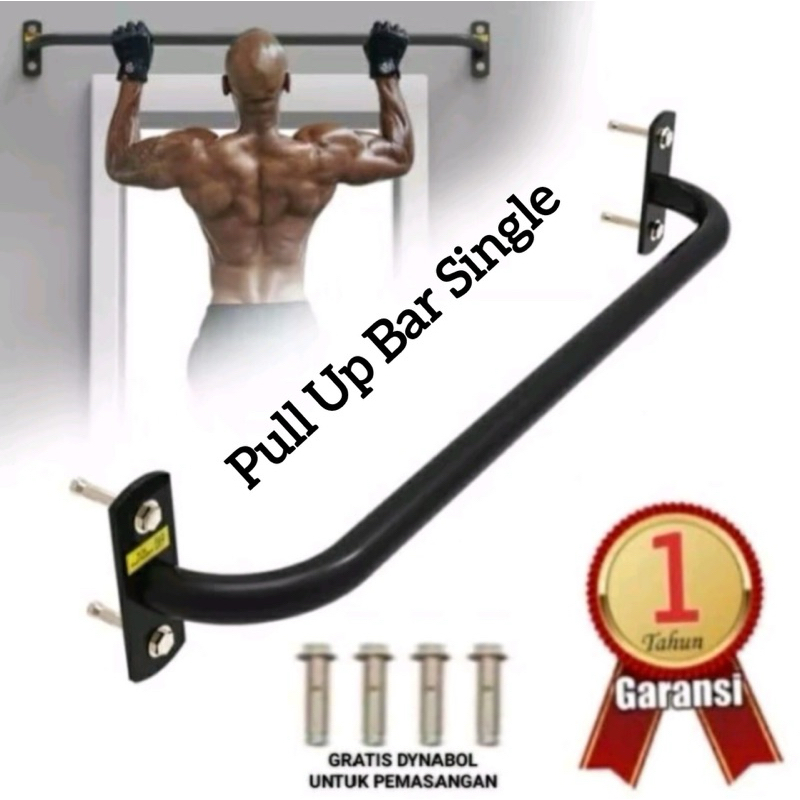 Jual Pull Up Bar Single Kuat Beban 150 Kg Wall Mounting | Shopee Indonesia