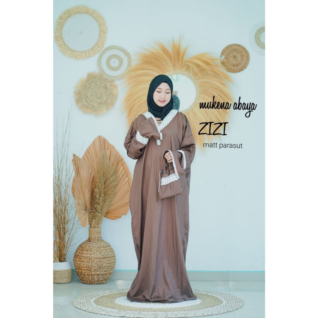 Jual Part 2 Mukena Abaya Sholat Parasut ZIZI matt parasut premium high ...