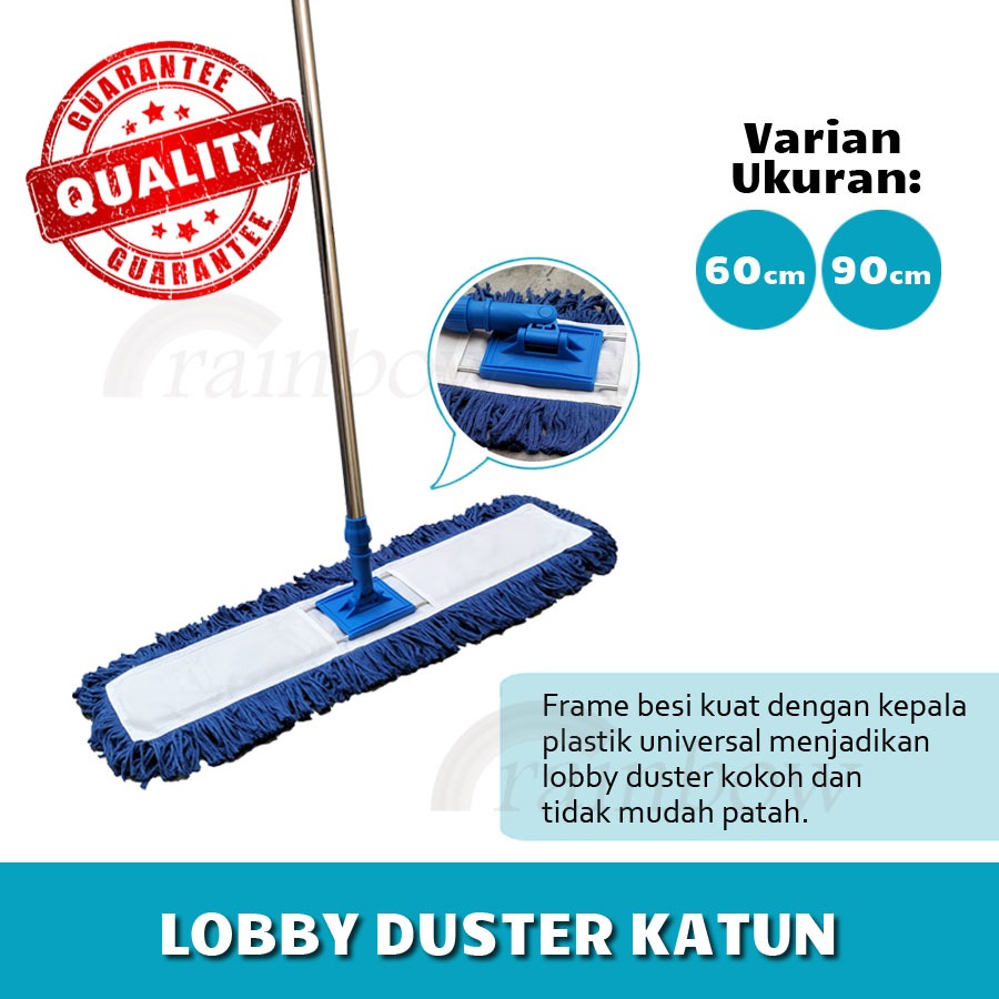 Jual Lobby Duster THICK BLUE Alat Sapu Pel Dorong D100 - 60 CM 90 CM ...