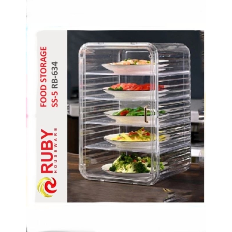 Jual RUBY : FOOD STORAGE KOTAK KONTAINER MAKANAN RAK MAKAN SUSUN 5 RB ...