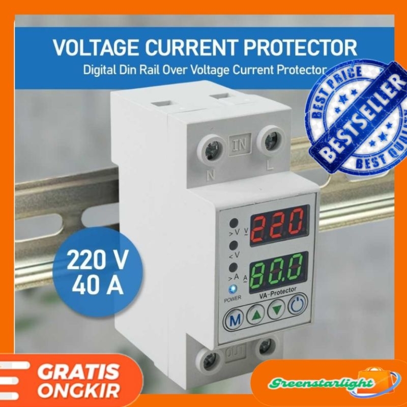 Jual MCB Listrik Digital Protector Stop Kontak Mcb Din Rail Over ...