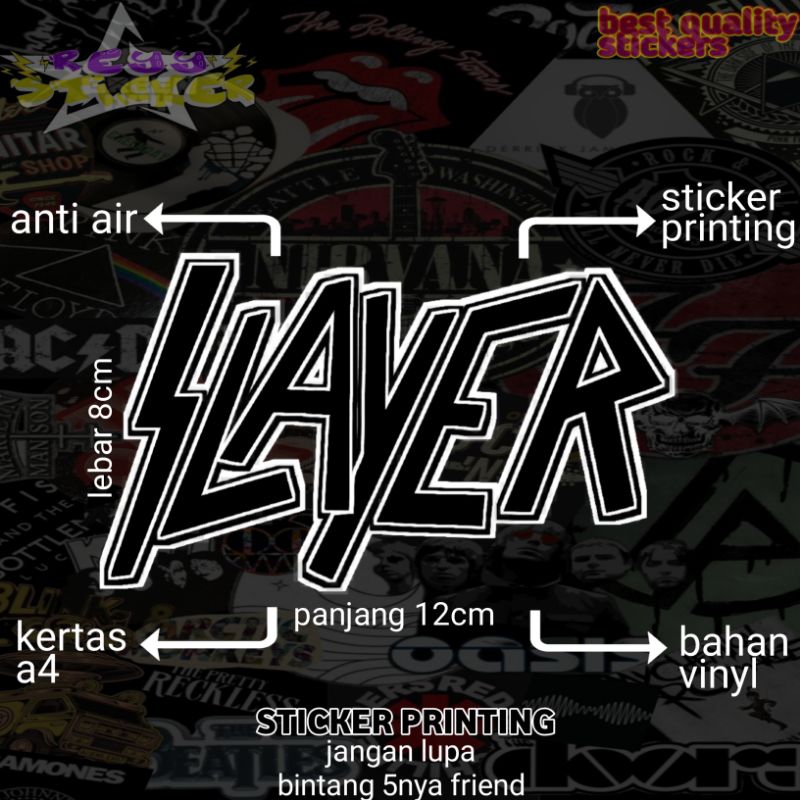Jual sticker printing anti air viral slayer | Shopee Indonesia